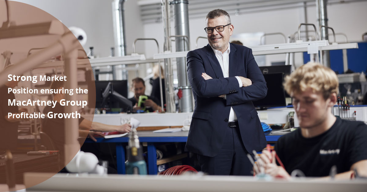 Strong market position secure the MacArtney Group's historic turnover