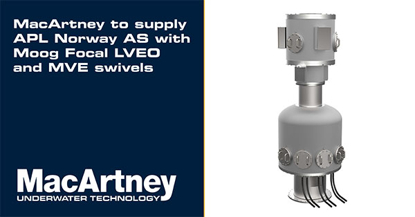 MacArtney to supply APL Norway AS with Moog Focal LVEO and MVE swivels