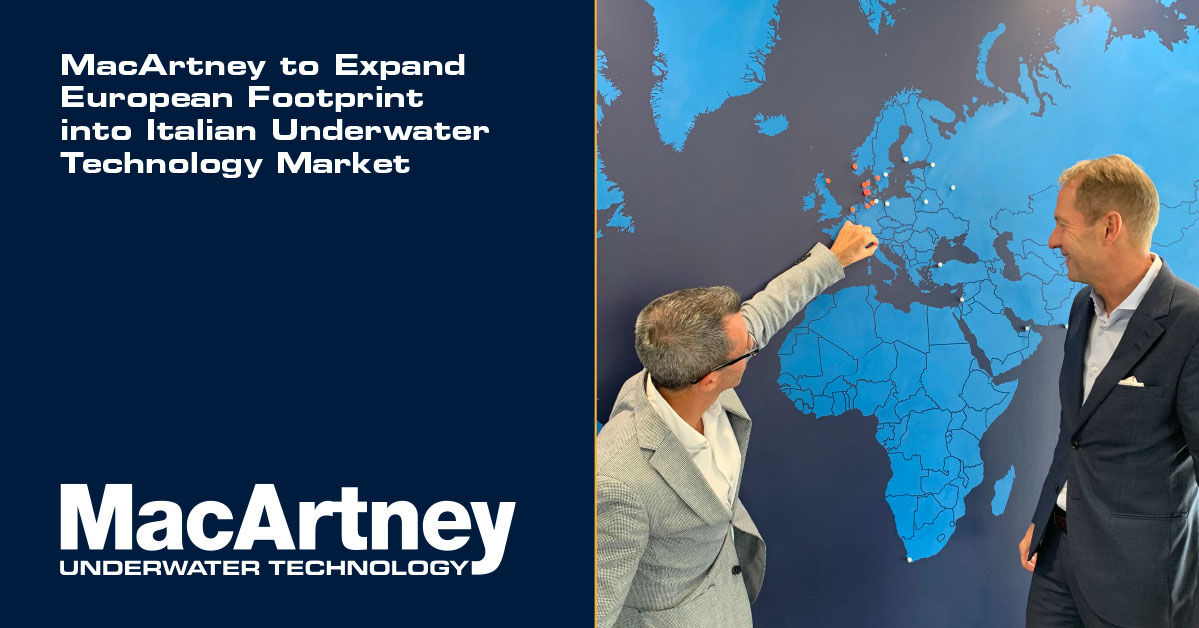 Italy added to the MacArtney world map!